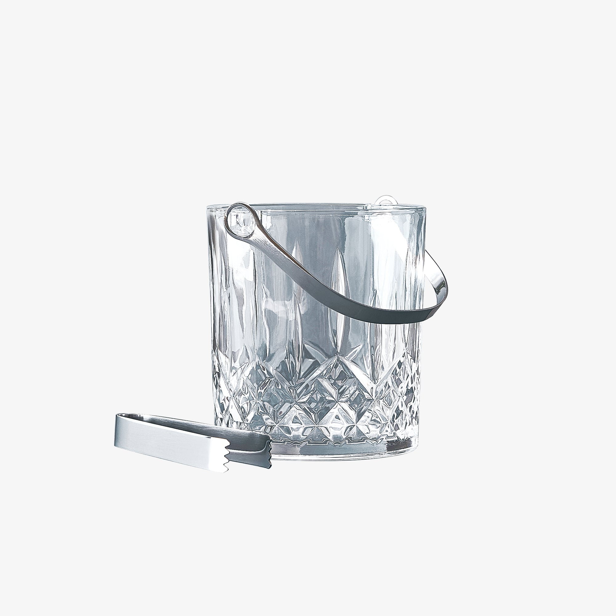 Harvey ice bucket with handle and tong
